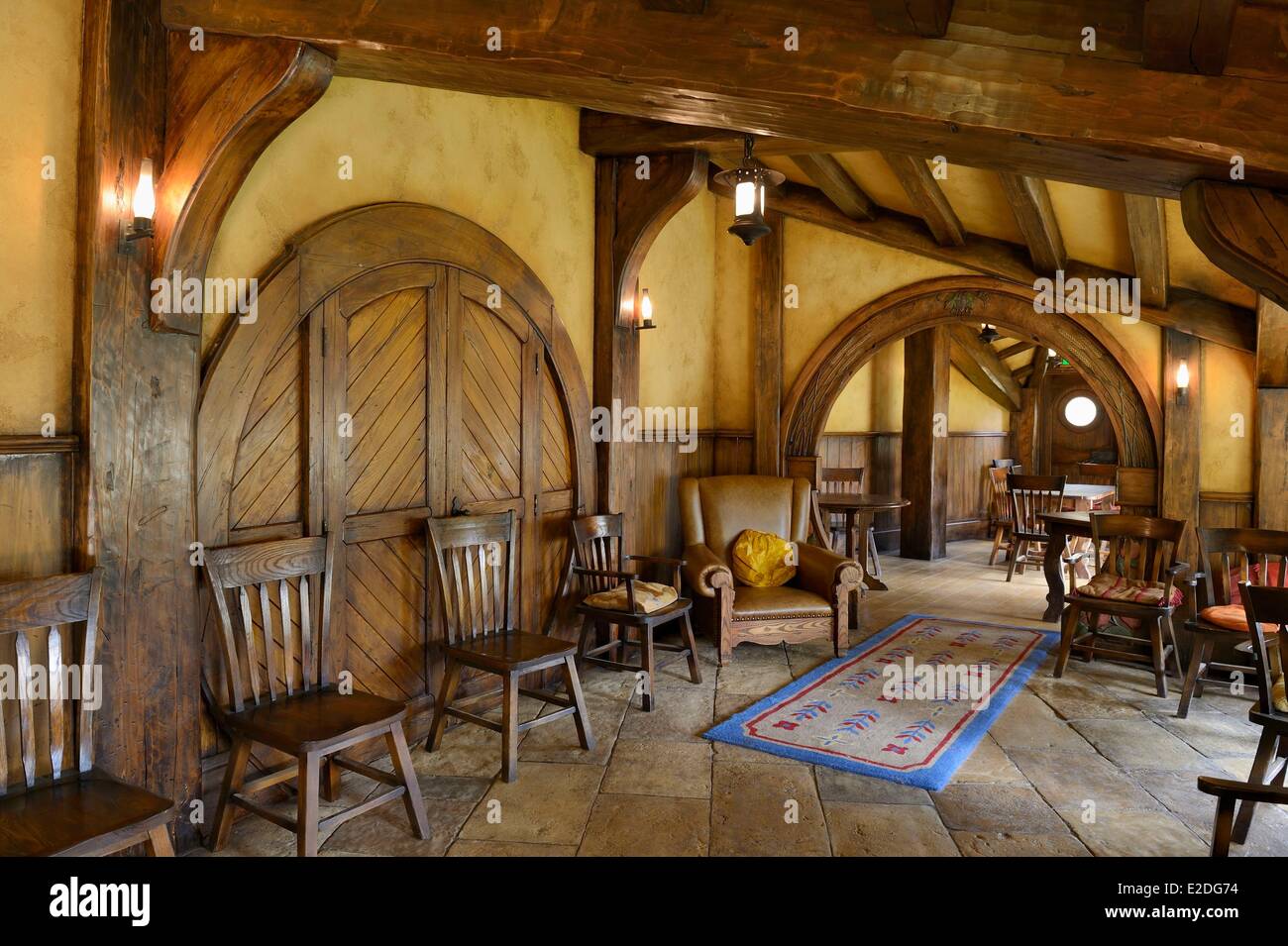 New Zealand North Island Matamata Hobbiton the hobbit village built for ...