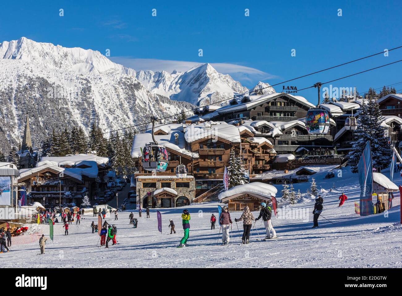 France Savoie Courchevel 1850 La Croisette view of Le Grand Bec (Alt ...