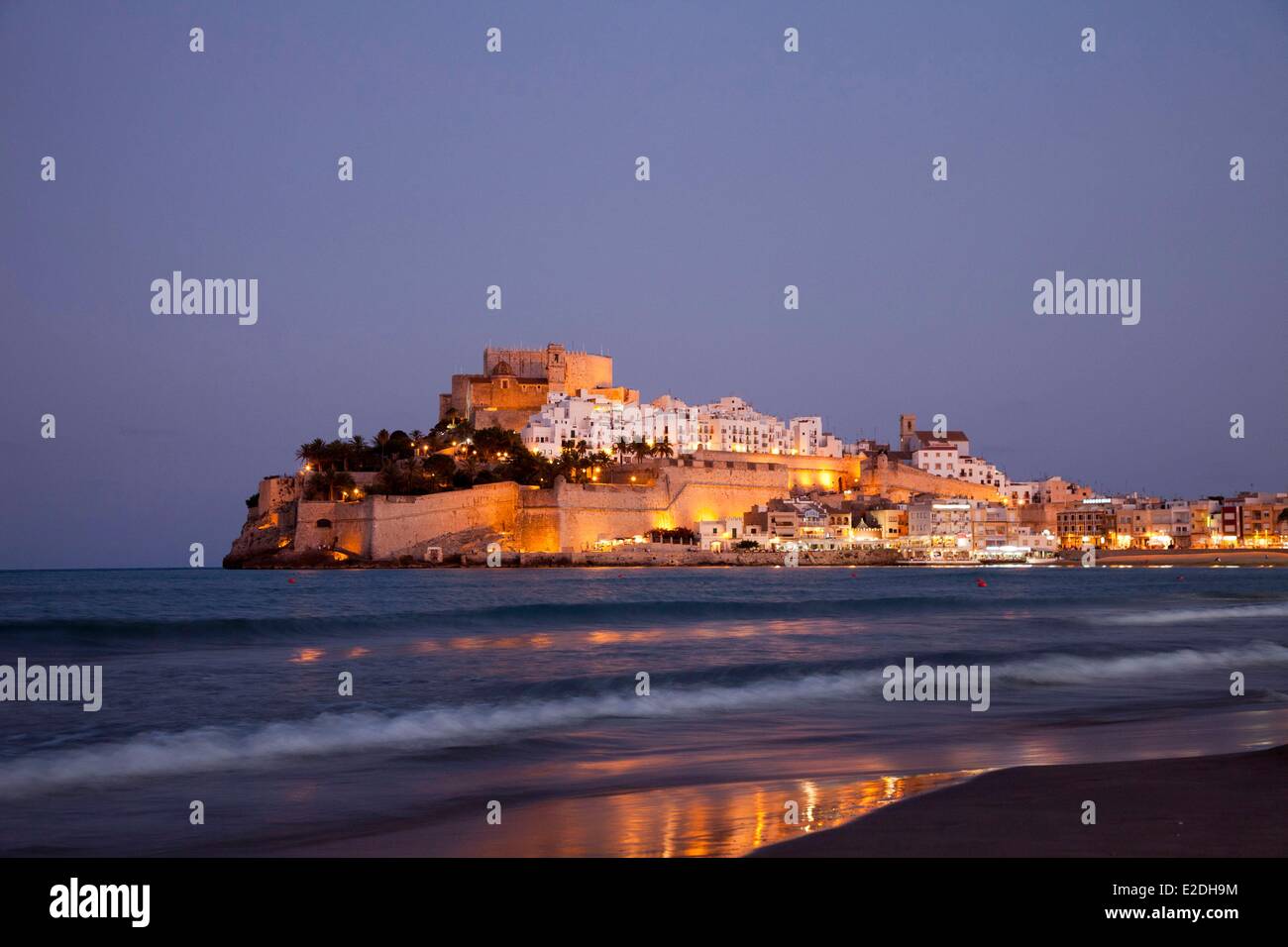 Spain, Valencia Community, Costa del Azahar (Costa Azahr), Peniscola ...