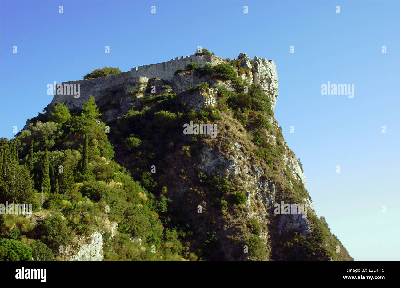 Byzantine castle on Corfu island, Greece Stock Photo - Alamy