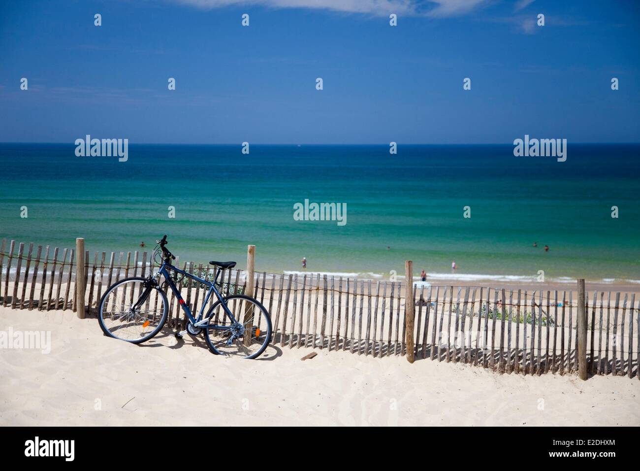 France Landes Soustons beach of the Atlantic ocean Stock Photo - Alamy