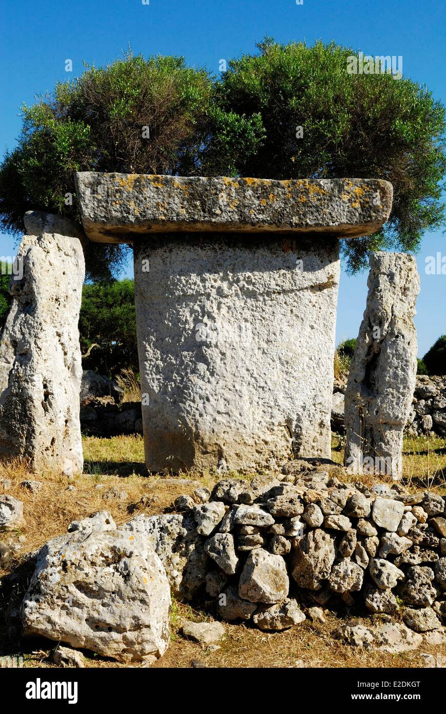 Spain Balearic Islands Menorca the talayotic settlement of TalatÝ de ...