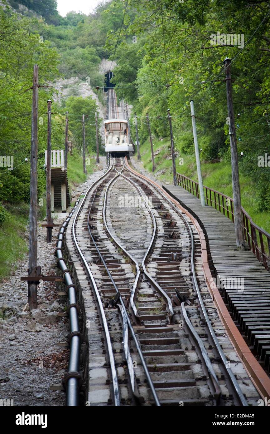 Funicular Train Tunnel View Railway High Resolution Stock Photography ...