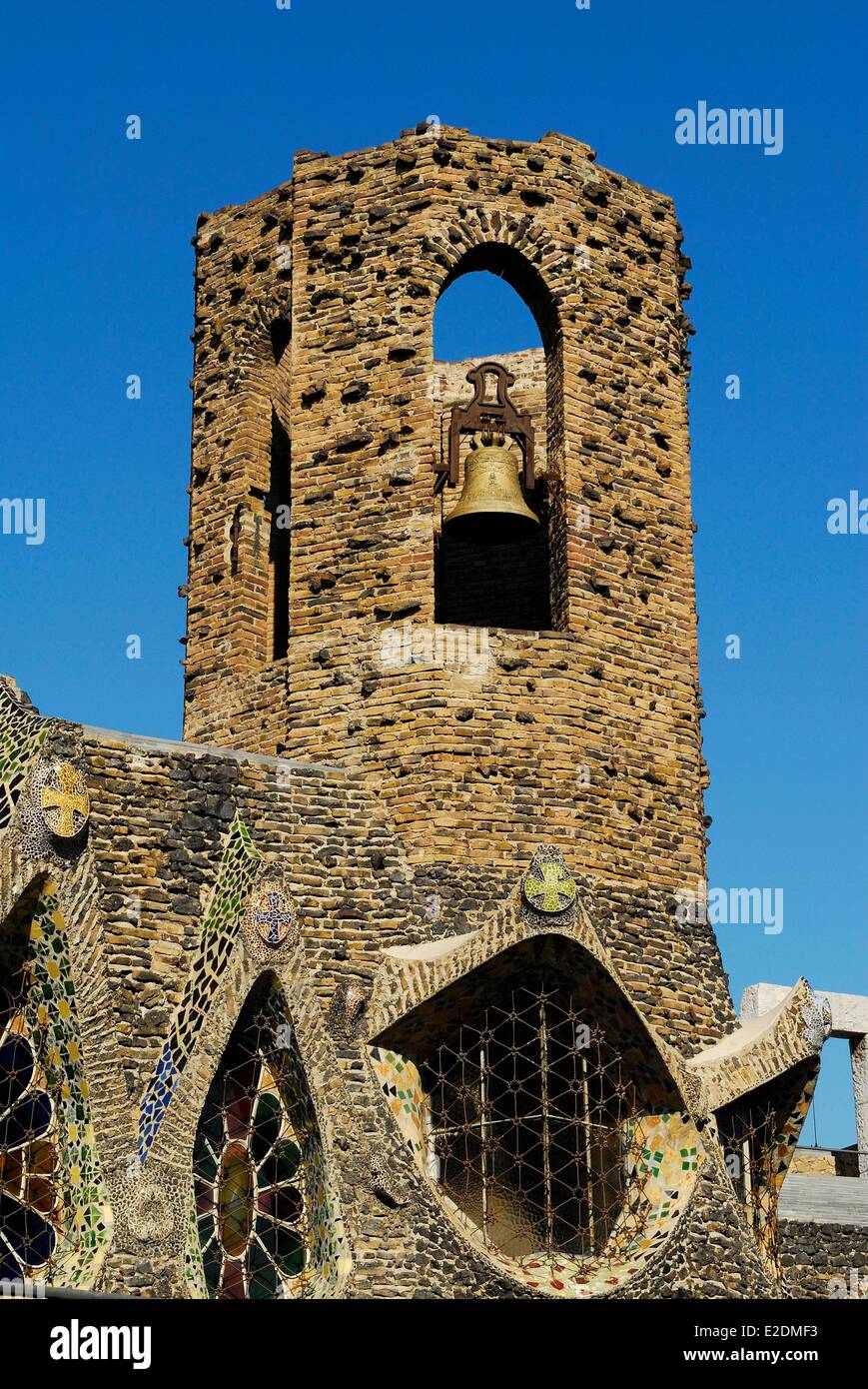 Colonia guell facade hi-res stock photography and images - Alamy