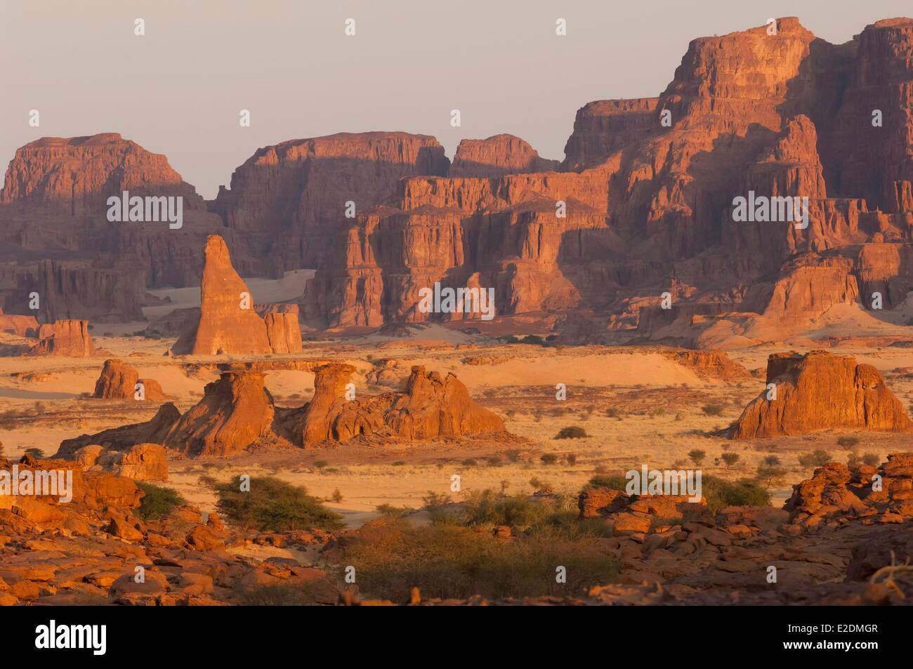 Chad Southern Sahara desert Ennedi massif Orogo rock formations Stock ...