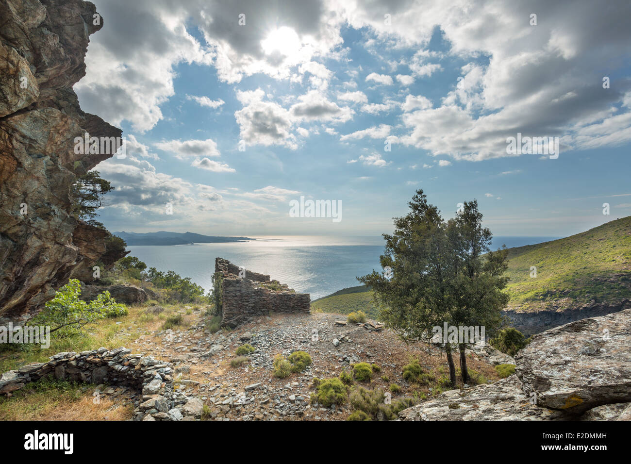 Old ruined building at the site of the 16th century iron ore mine at ...