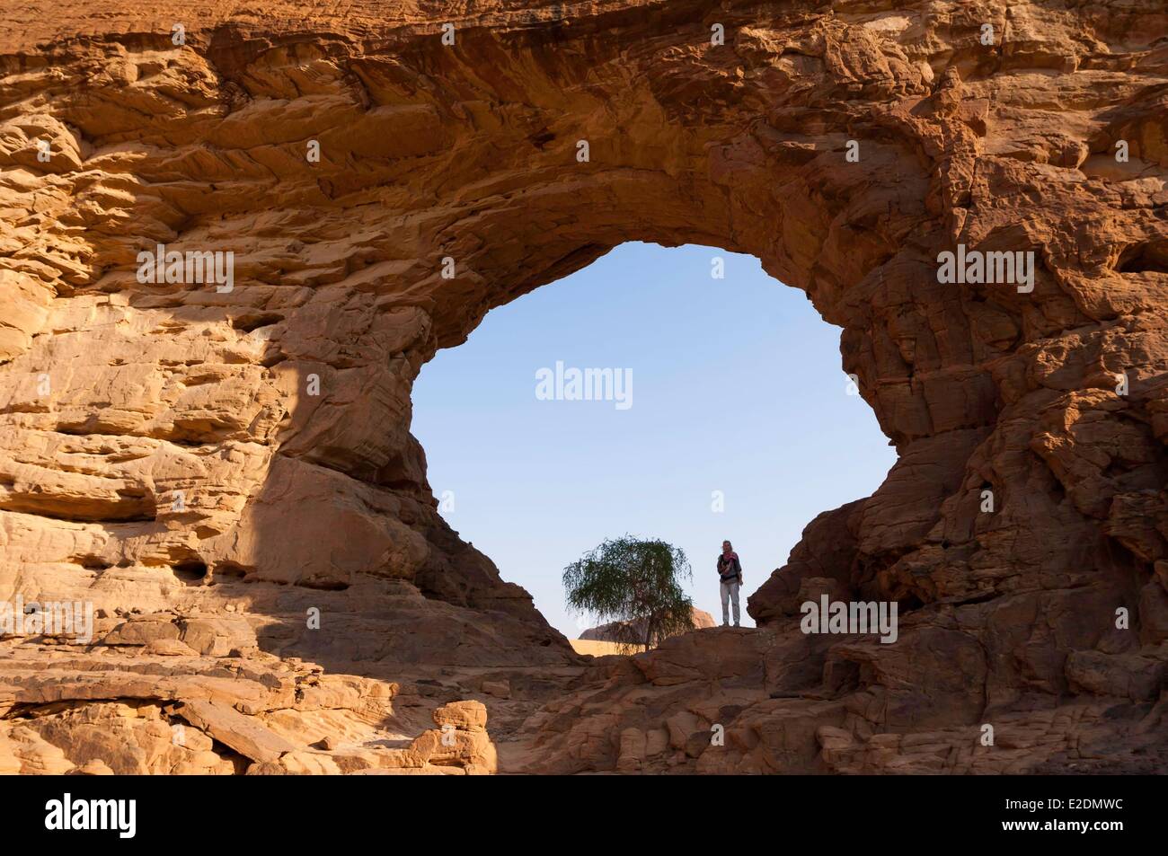 Chad Southern Sahara desert Ennedi massif Tougouloula oued Stock Photo ...