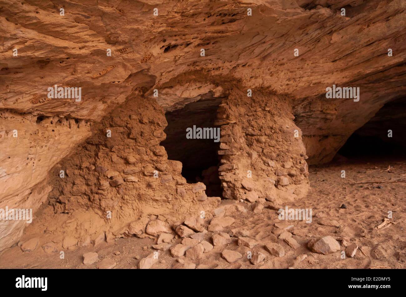Chad Southern Sahara desert Ennedi massif Terkei sector ancient ruined ...