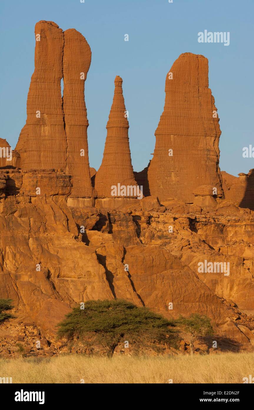 Chad Southern Sahara desert Ennedi massif Ouinimia amphitheater Stock ...