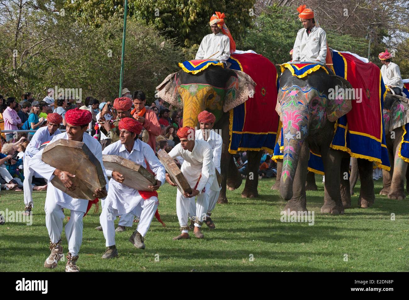India Rajasthan state Jaipur Elephant Festival Stock Photo - Alamy