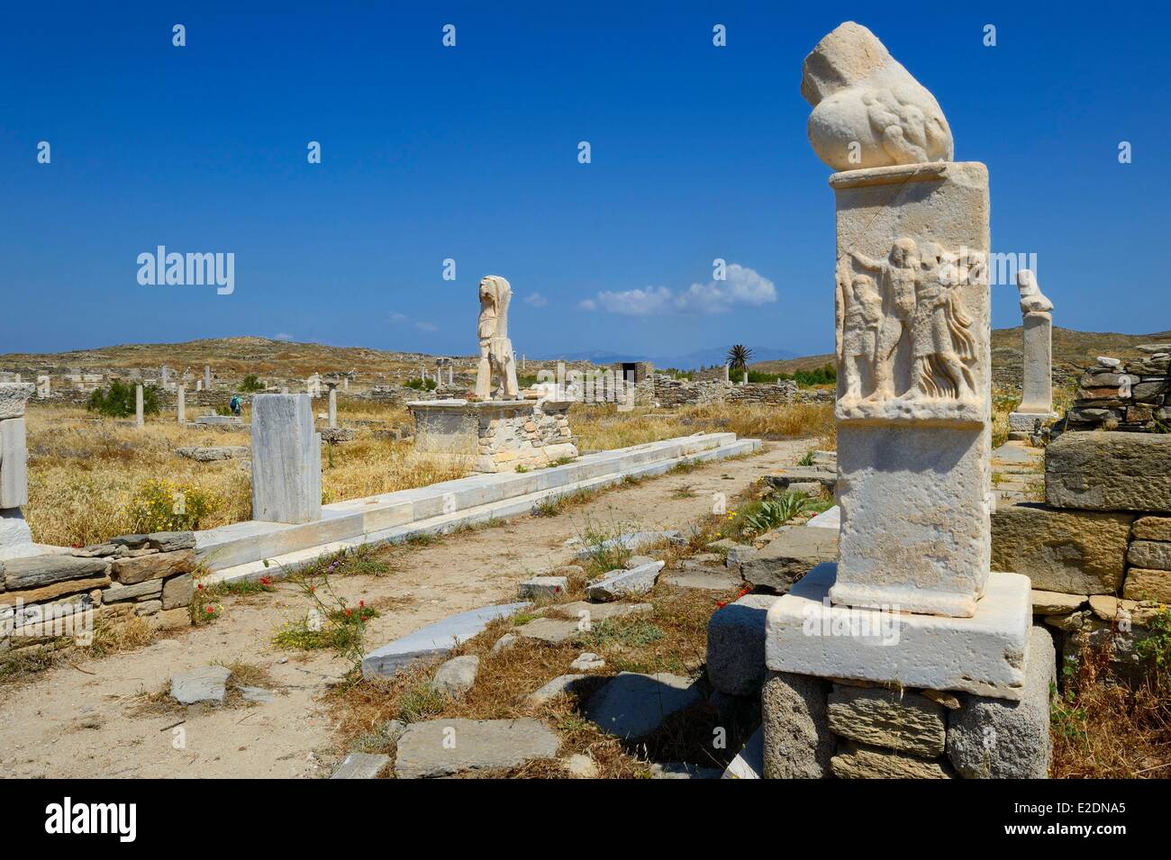 Greece Cyclades islands Delos listed as World Heritage by UNESCO the ...