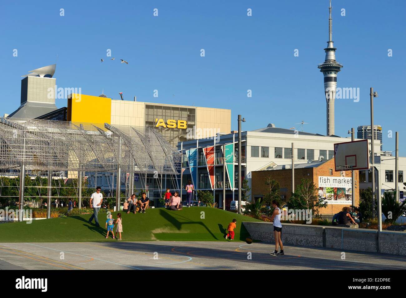 New Zealand North Island Auckland the new district of Wynyard Quarter ...