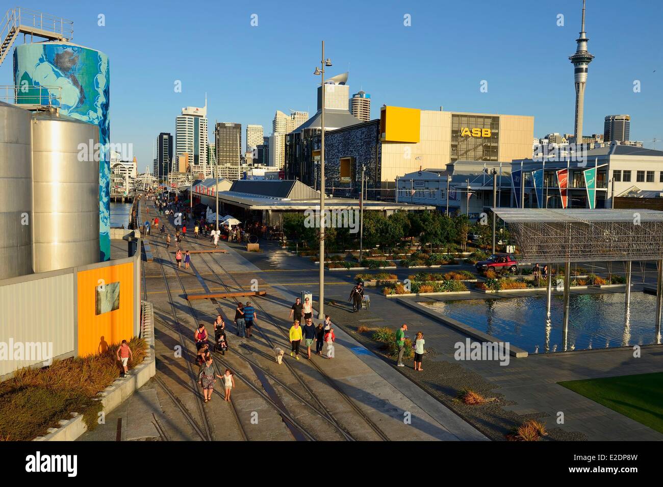 New Zealand North Island Auckland the new district of Wynyard Quarter ...