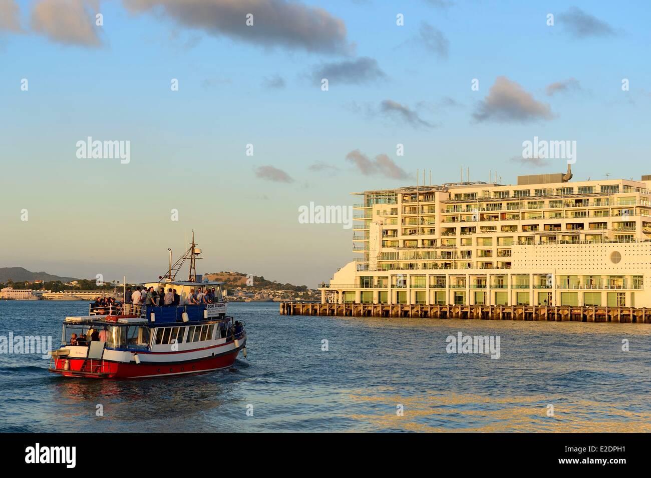 New Zealand North Island Auckland the Hilton Hotel located at the end ...