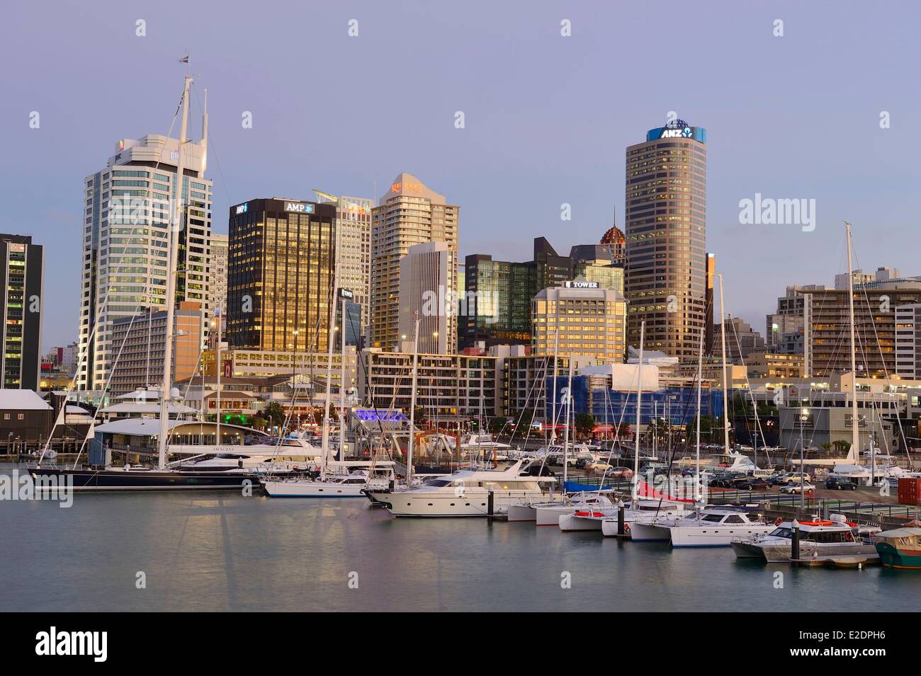 New Zealand North Island Auckland Viaduct Harbour (or Viaduct Basin) is ...