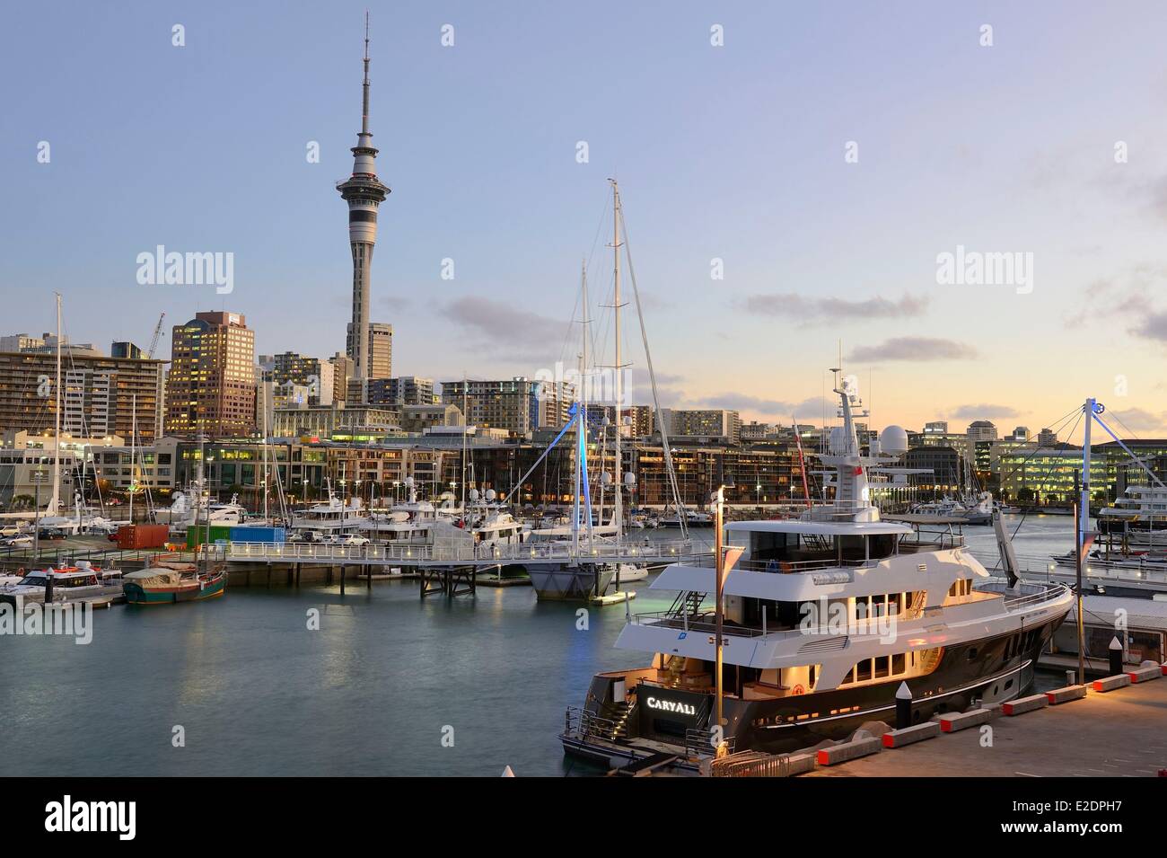 New Zealand North Island Auckland Viaduct Harbour (or Viaduct Basin) is ...