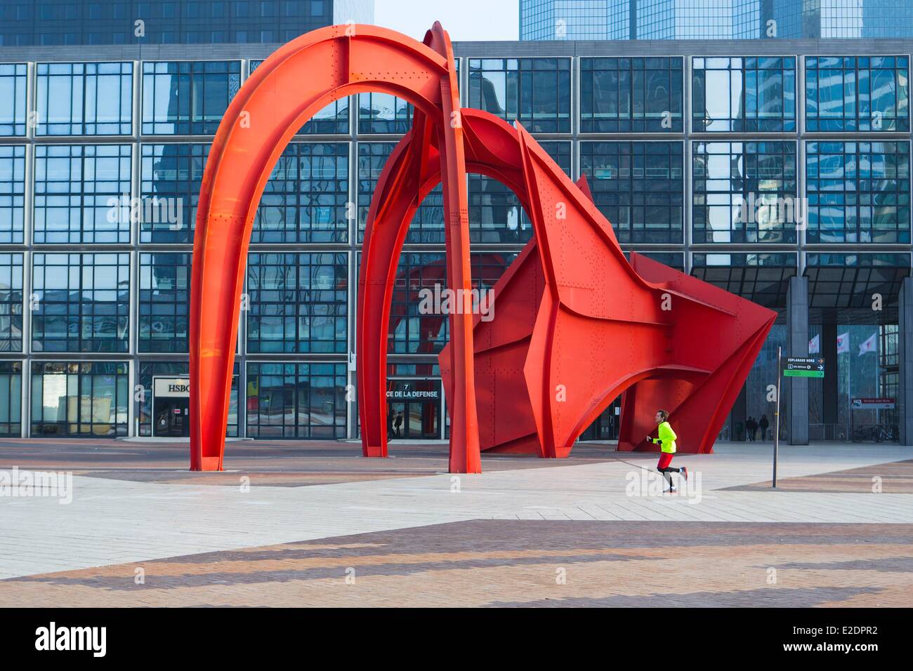 France Haut de Seine La Defense sculpture the Red Spider by Alexander ...