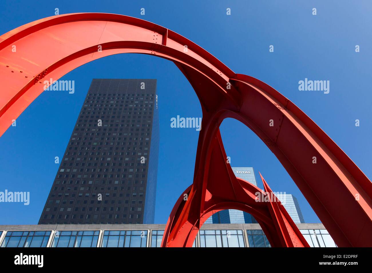 France Haut de Seine La Defense the Red Spider by Alexander Calder and ...