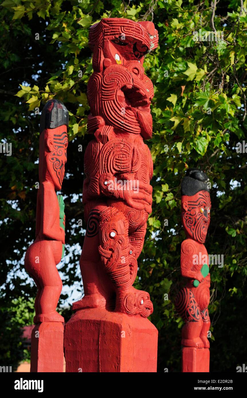 Maori totem hi-res stock photography and images - Alamy
