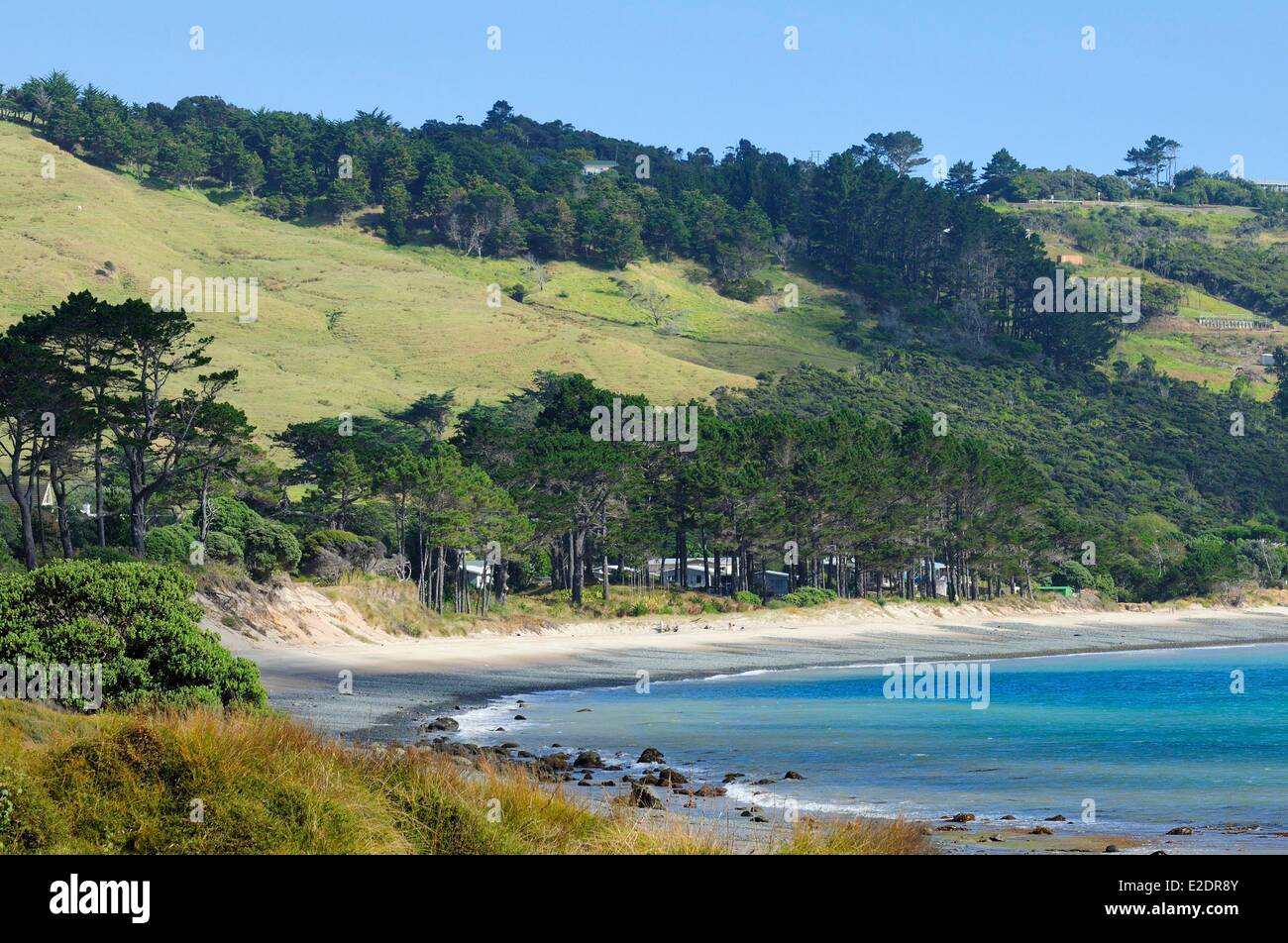 New Zealand North island Northland region the small town of Omapere ...