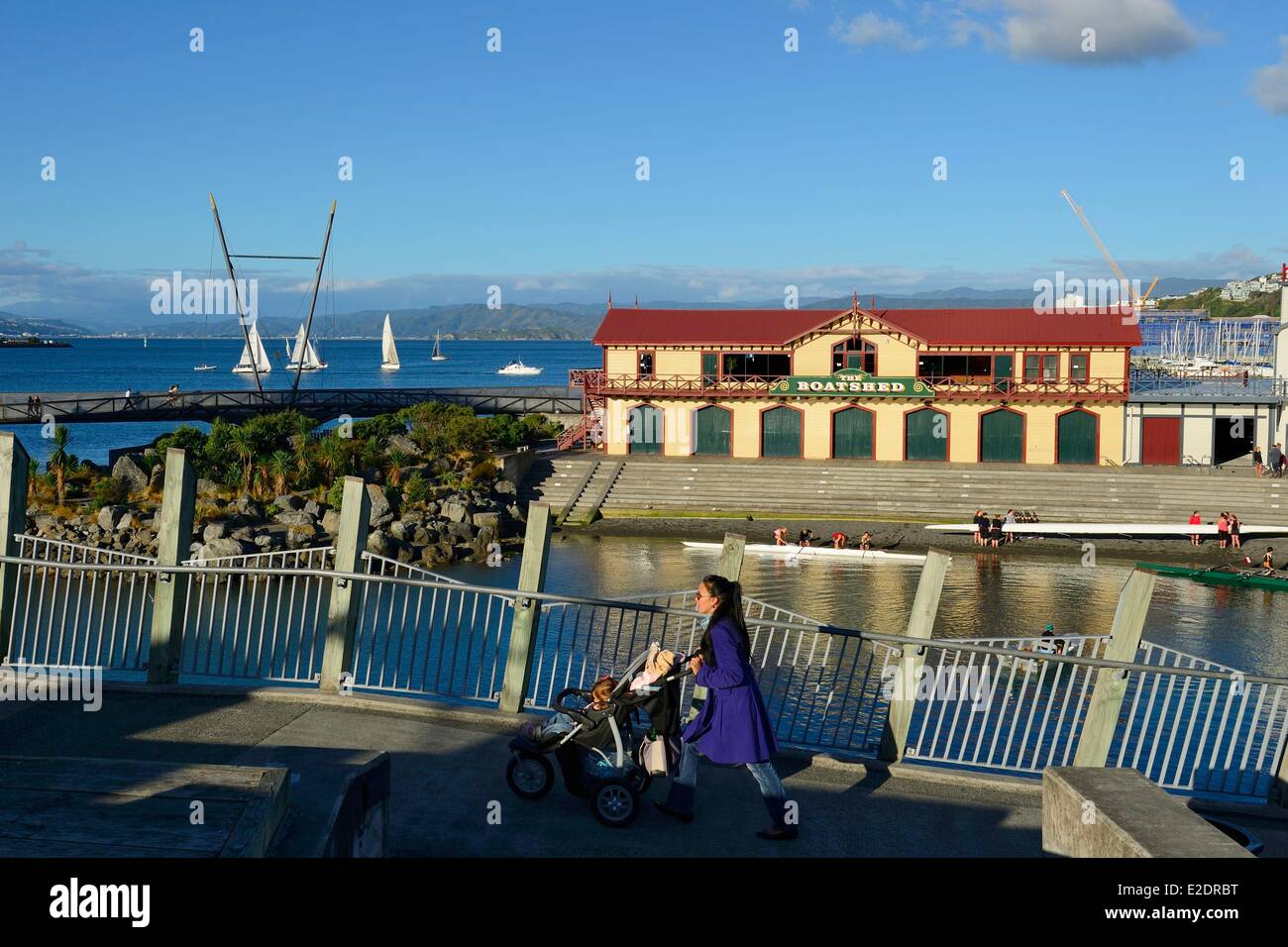 New Zealand North island Wellington the City-to-Sea Bridge is a ...