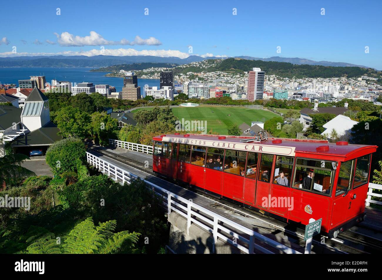 New Zealand North island Wellington the Wellington Cable Car is a ...
