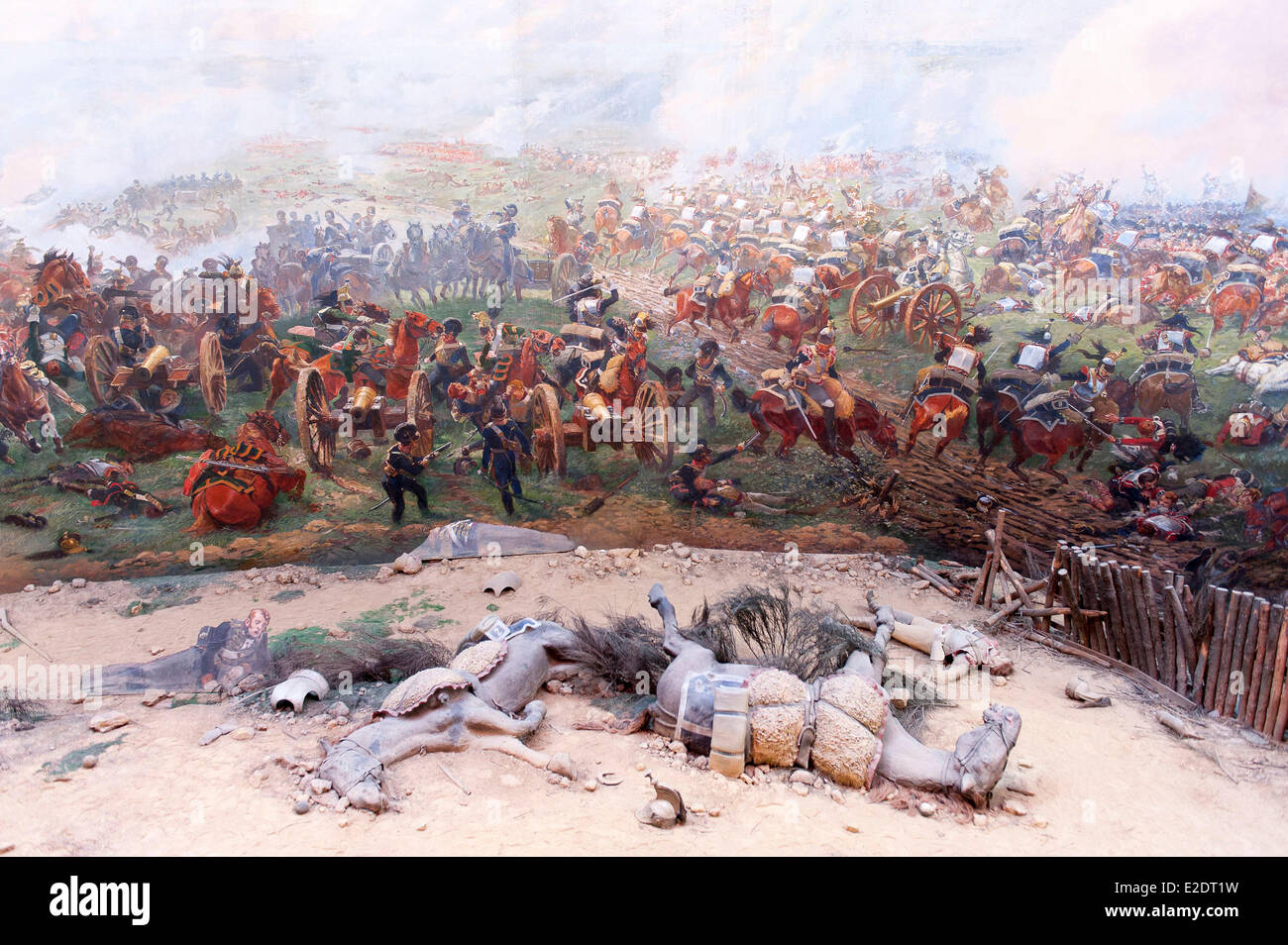 Battle of waterloo napoleon painting hi-res stock photography and ...