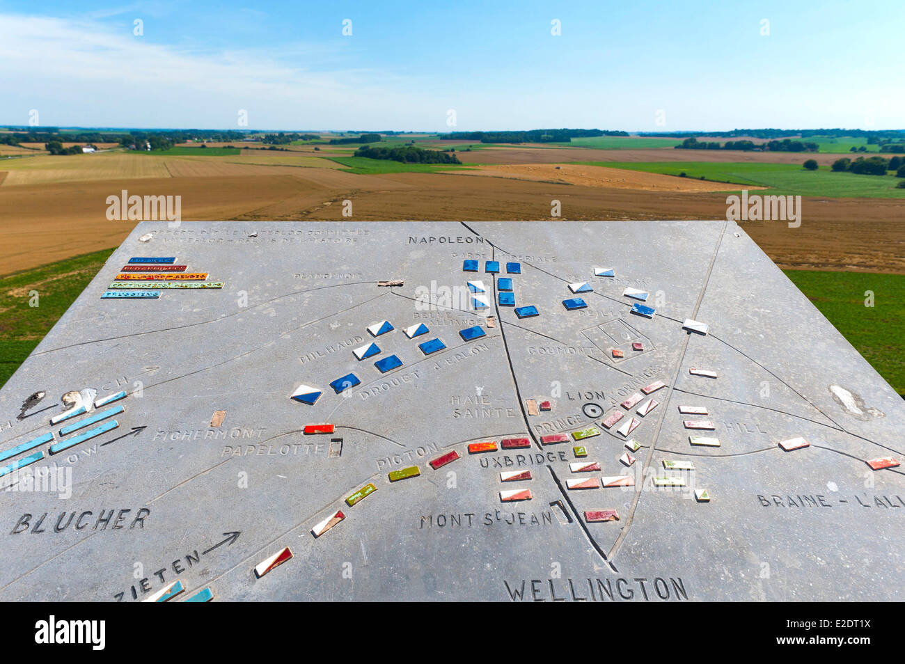 Belgium Wallonia Waterloo Battlefield of Waterloo in terms of forces ...