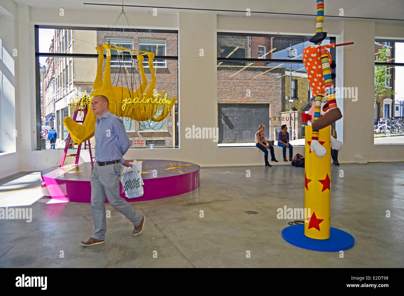 Interior of Hauser & Wirth Gallery showing exhibition by Richard ...