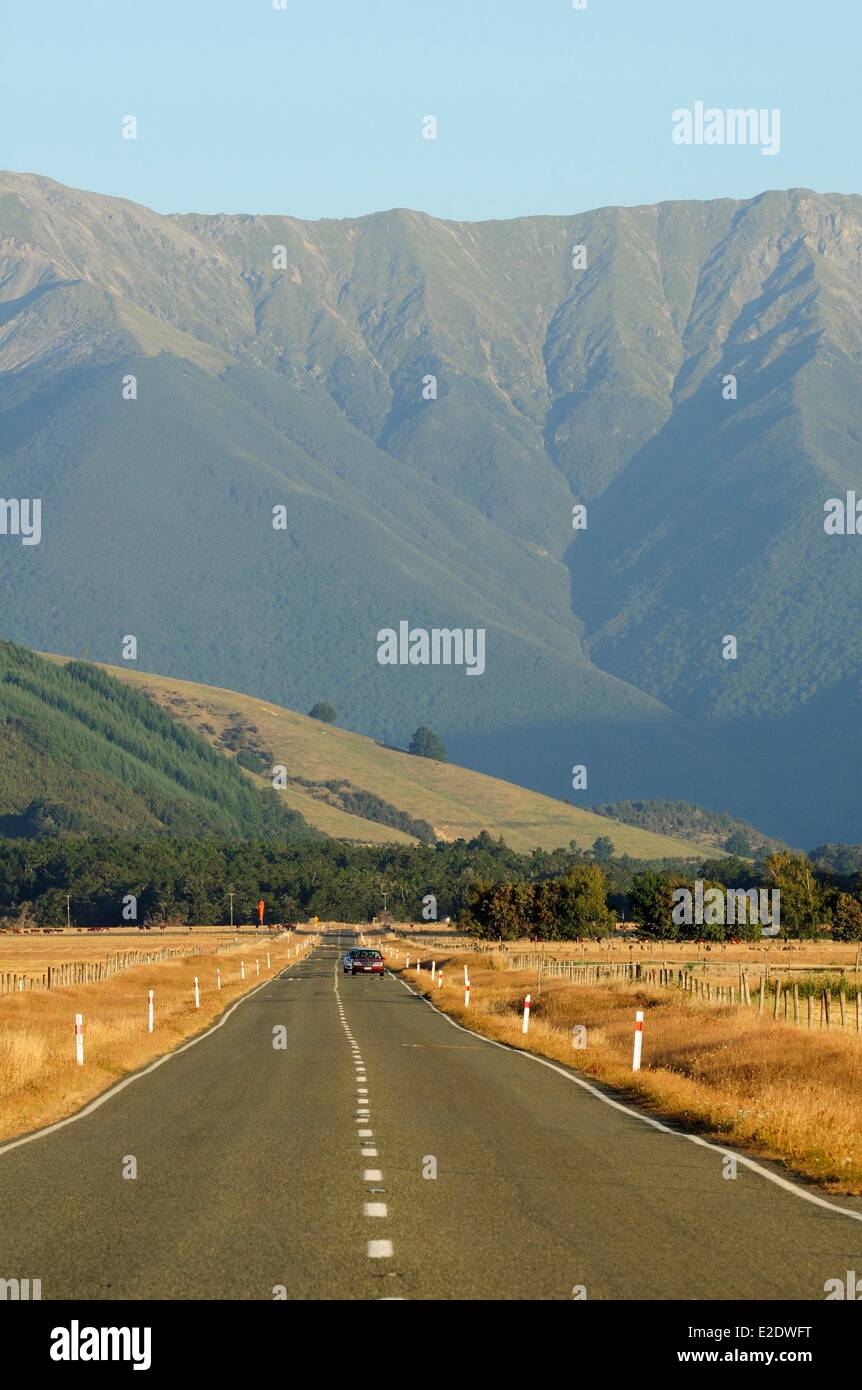 New Zealand, South island, Nelson Lakes National Park, on the St Arnaud ...