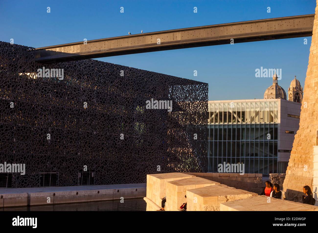 France Bouches du Rhone Marseille European Capital of Culture 2013 on the pier J4 MuCEM (Museum ...
