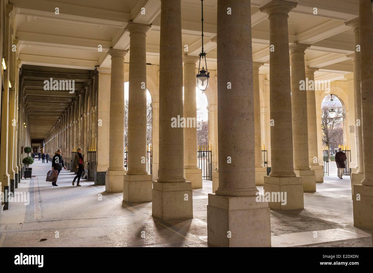 France Paris the galleries of the Royal Palace Stock Photo - Alamy