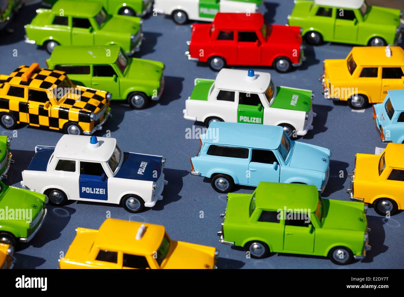 Germany Berlin Model Trabant cars Stock Photo - Alamy