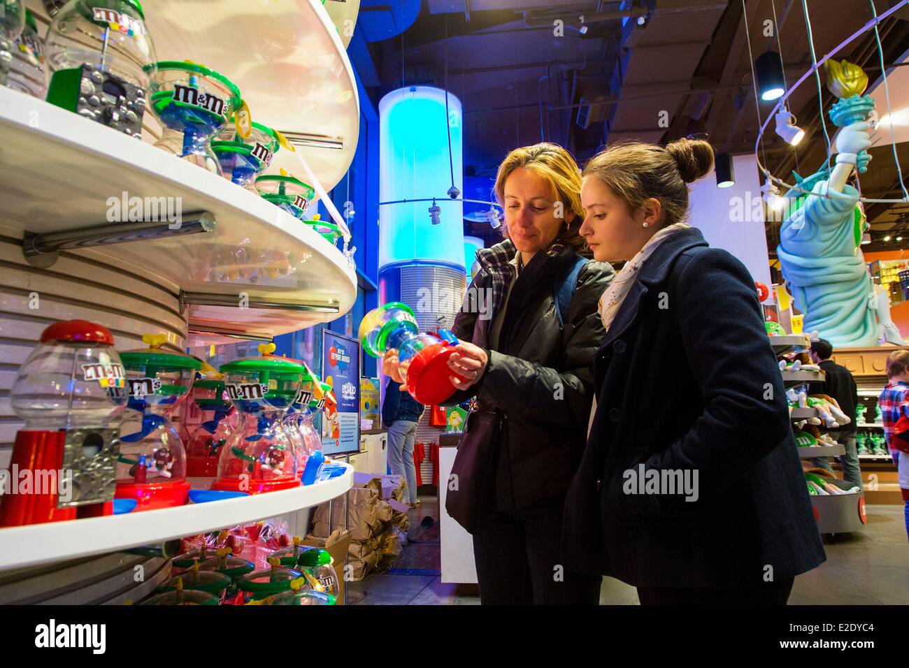 United States New York Manhattan Times Square M & M's store Stock Photo ...
