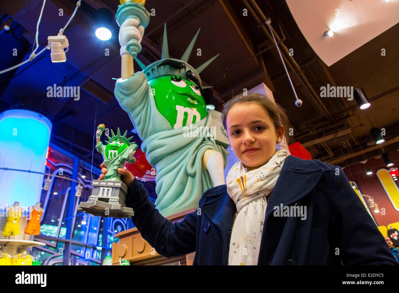 United States New York Manhattan Times Square M & M's store Stock Photo ...