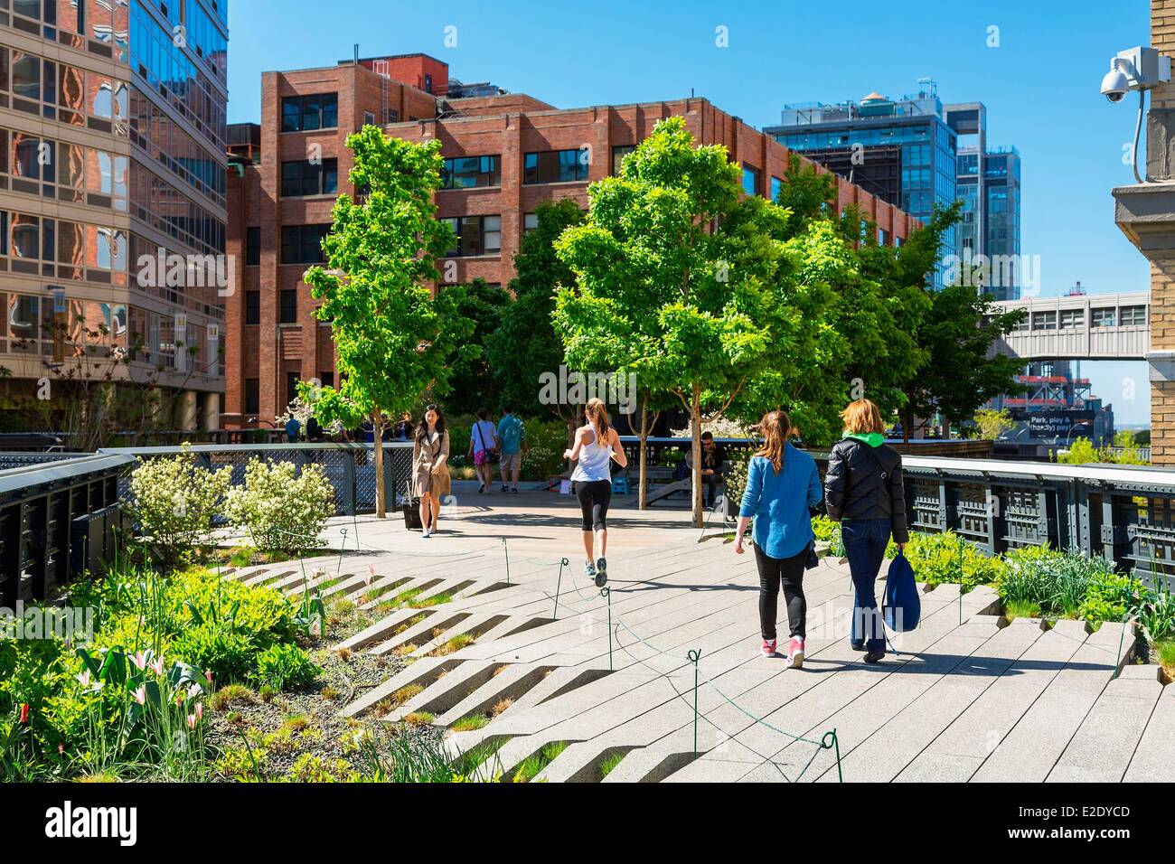 United States New York Manhattan walk on the High Line Stock Photo - Alamy