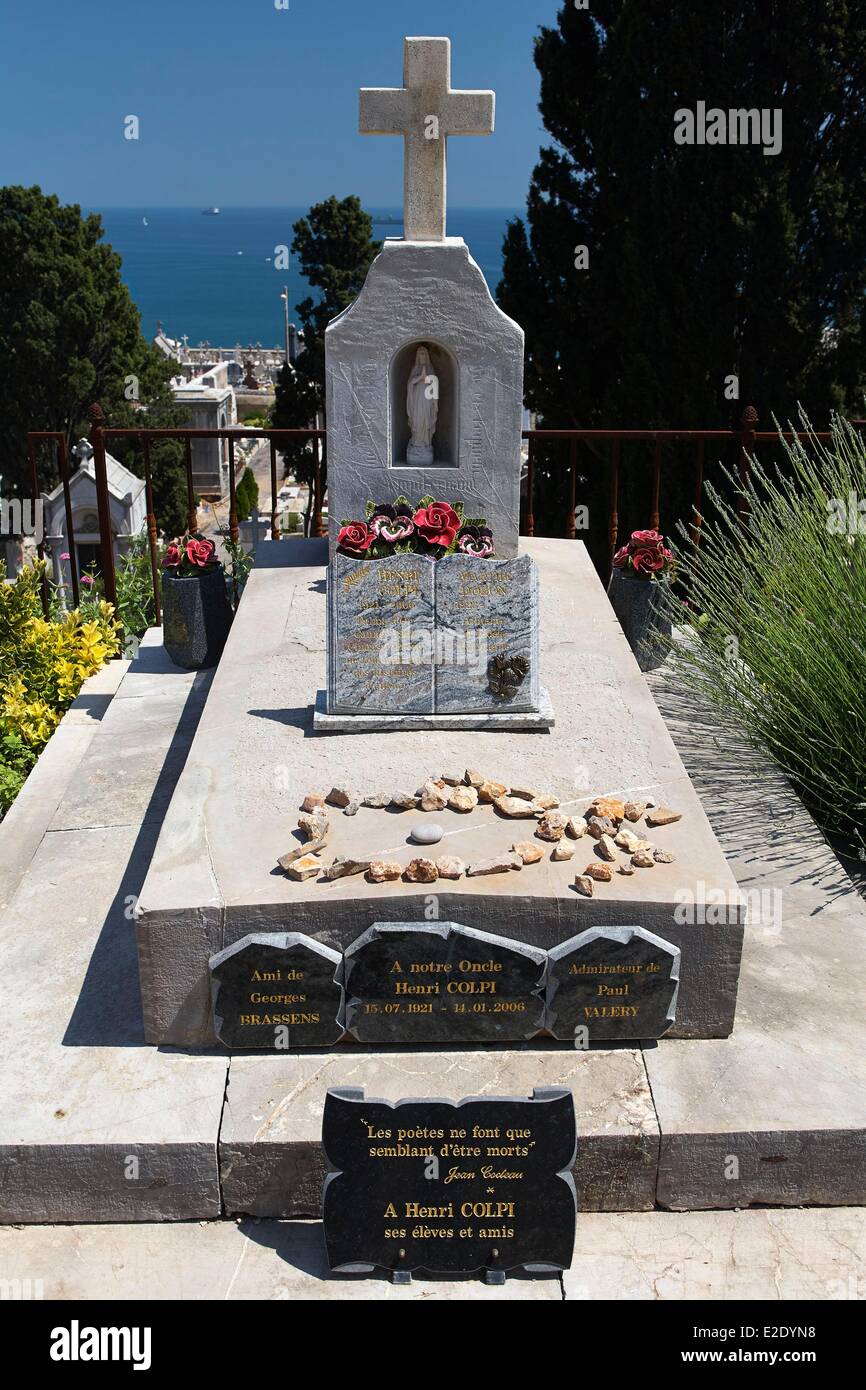 France Herault Sete Marine cemetery or Cemetery of St. Charles Tomb of ...