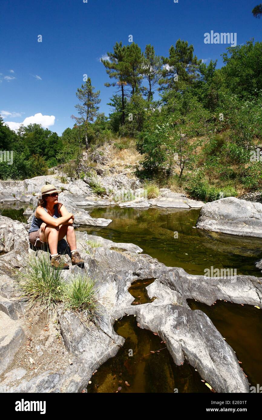 France Ardeche Payzac break near Champmajour Stock Photo - Alamy
