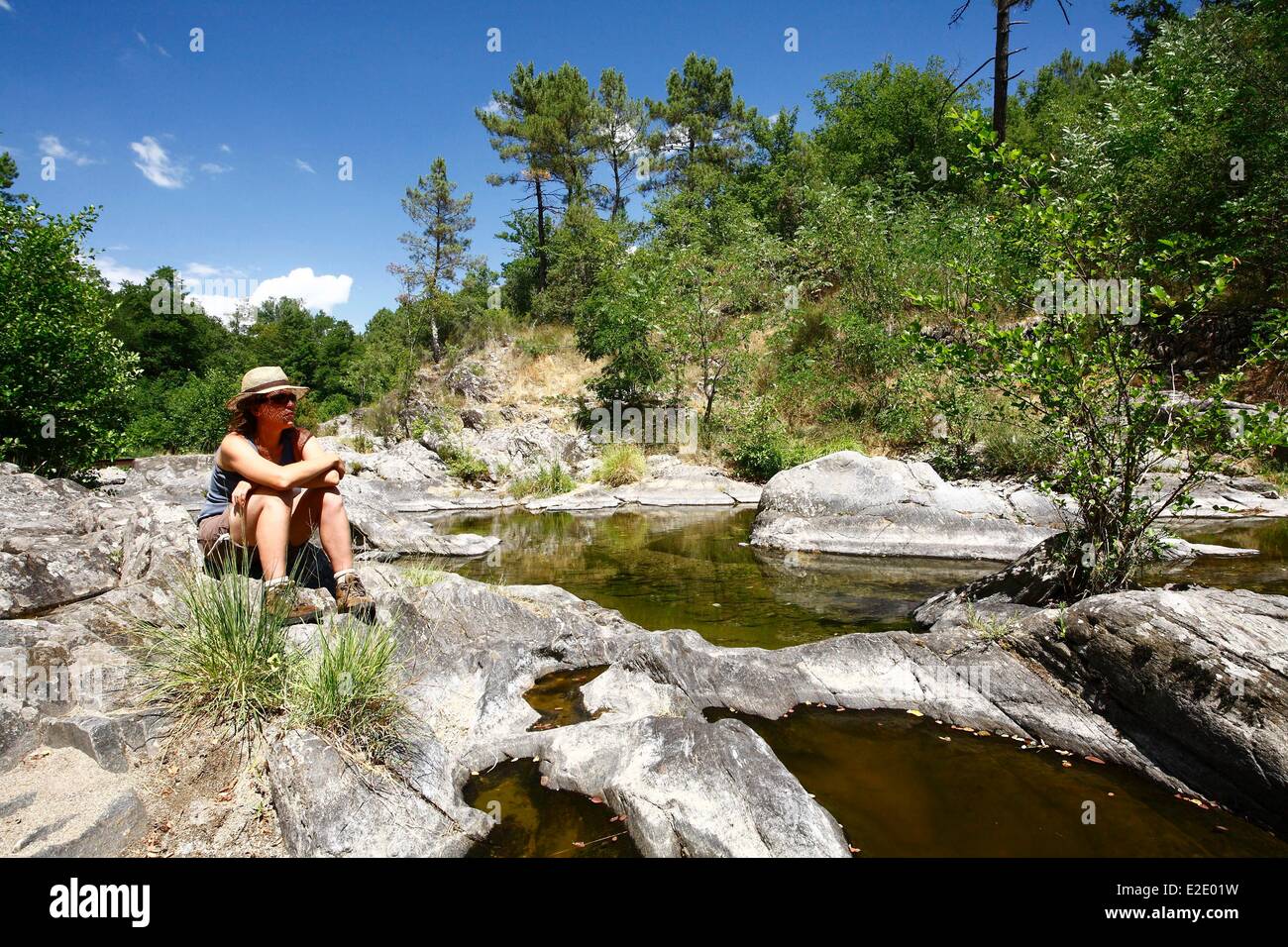 France Ardeche Payzac break near Champmajour Stock Photo - Alamy