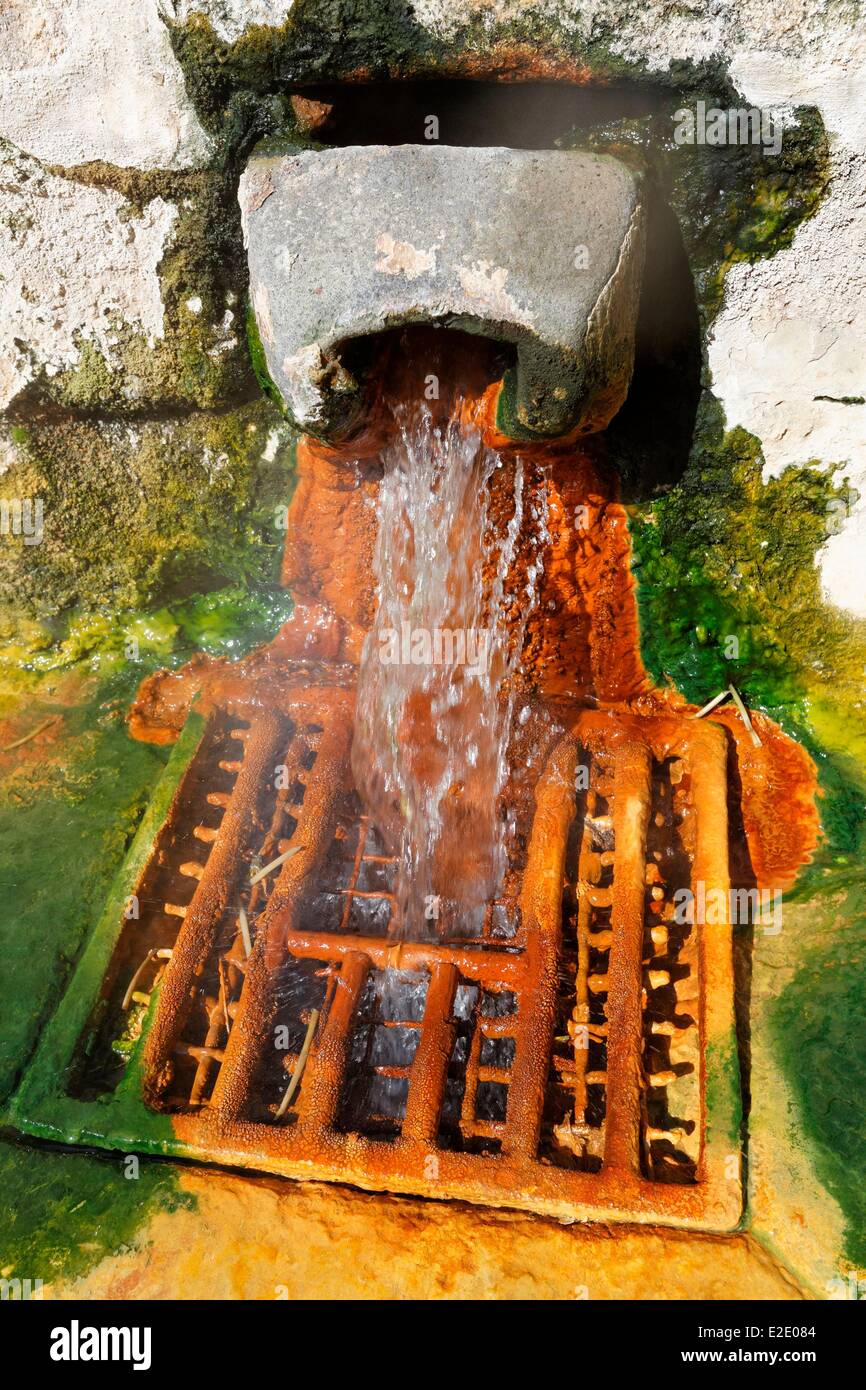 France Cantal Chaudes Aigues health resort Par spring with hot spring ...