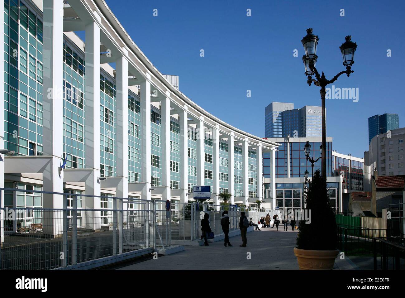 France Hauts de Seine Puteaux college Marechal Leclerc Stock Photo - Alamy
