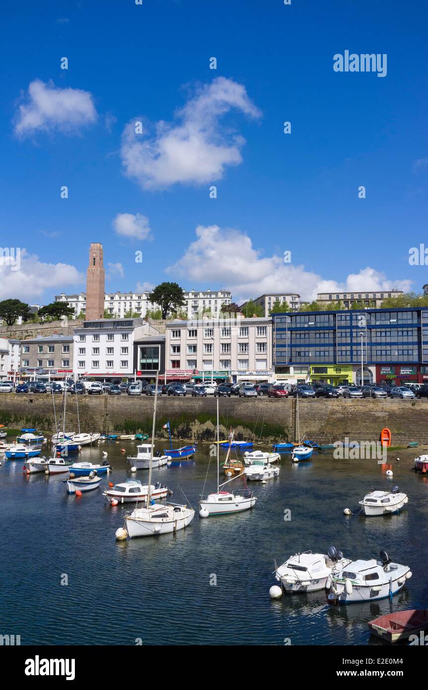 France Finistere (29) Brest the fishing harbour in the commercial ...
