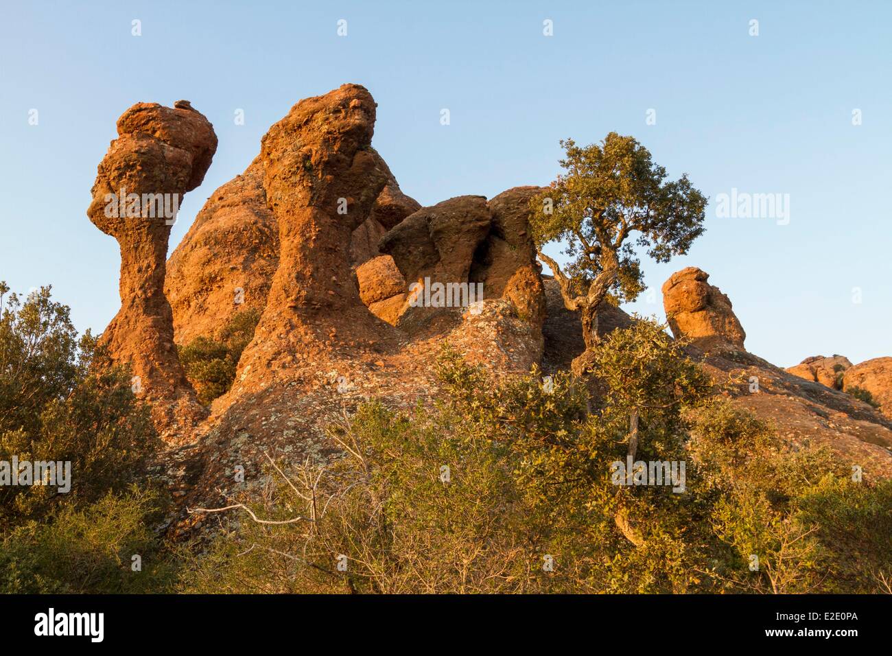 France Var Roquebrune sur Argens the Rocher de Roquebrune High ...