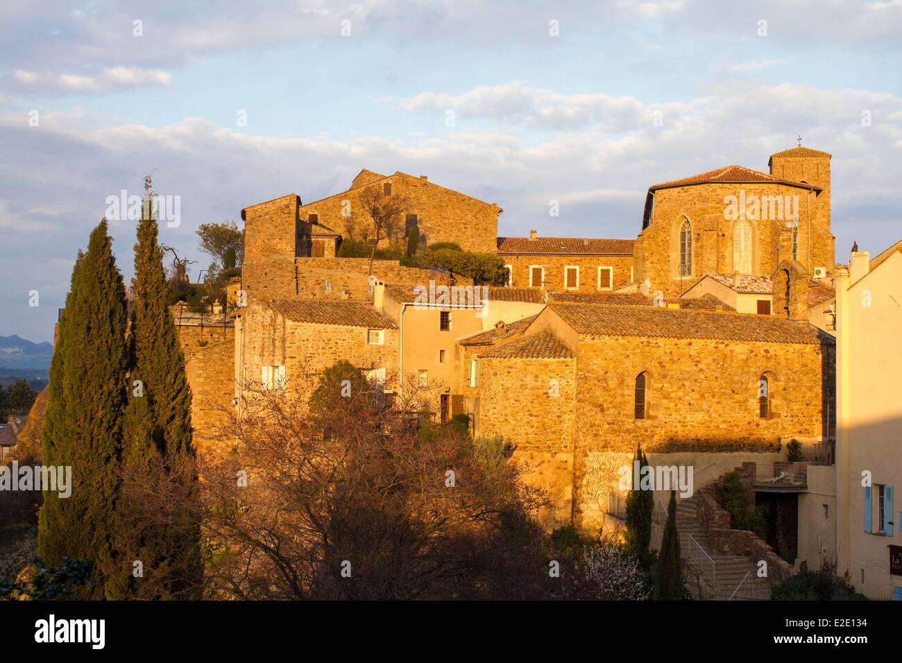 France Var Roquebrune sur Argens the old village the Parish Church of ...