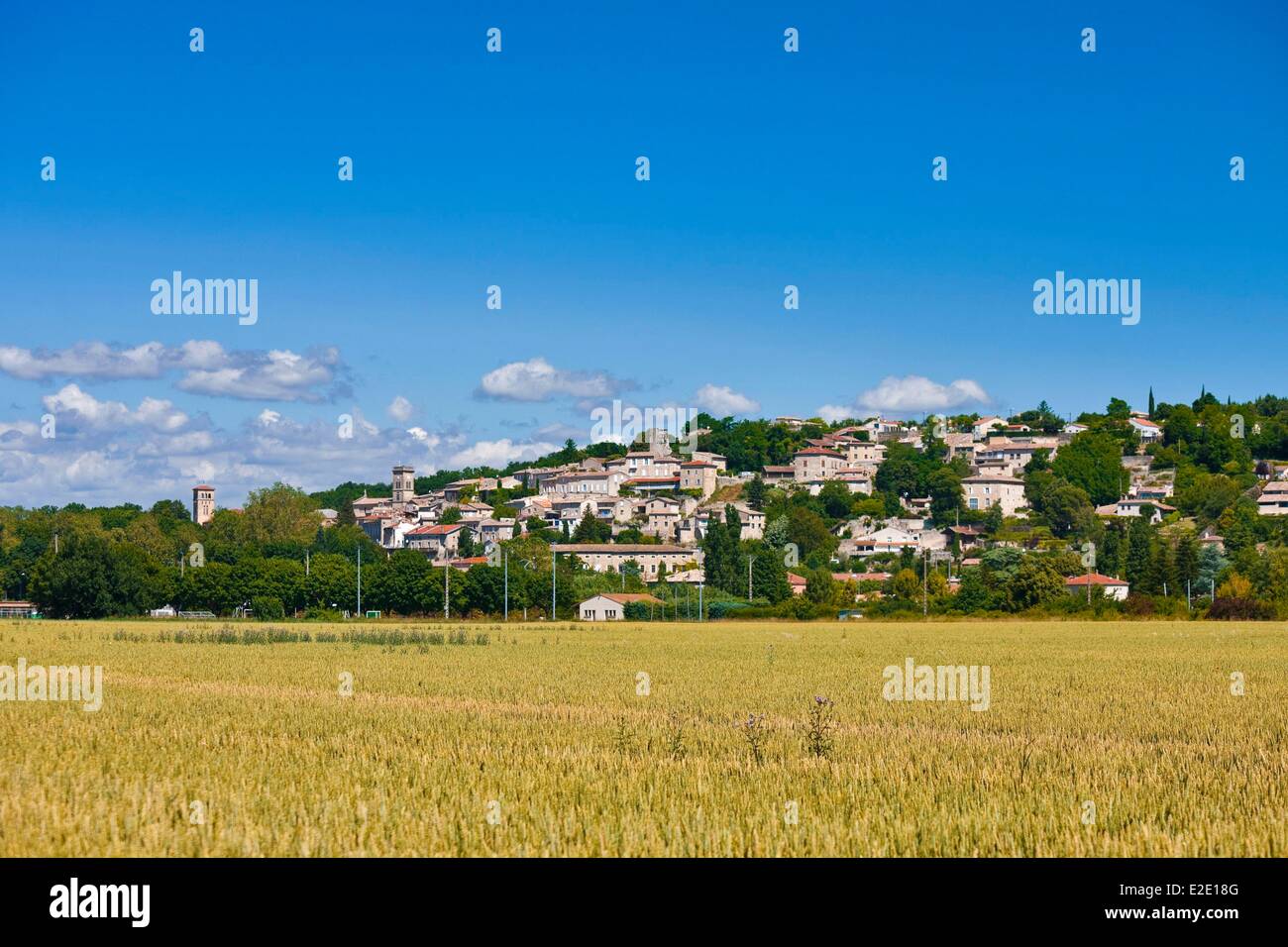 France Drome the village of Allex Stock Photo - Alamy