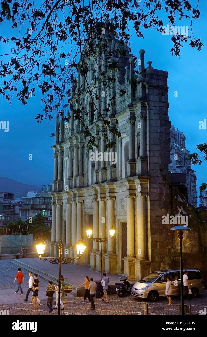 China Macau historical center listed as World Heritage by UNESCO ruin ...