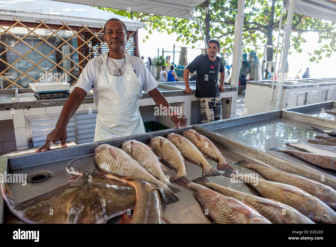 Brazil Rio do Janeiro Copacabana fish market Stock Photo - Alamy
