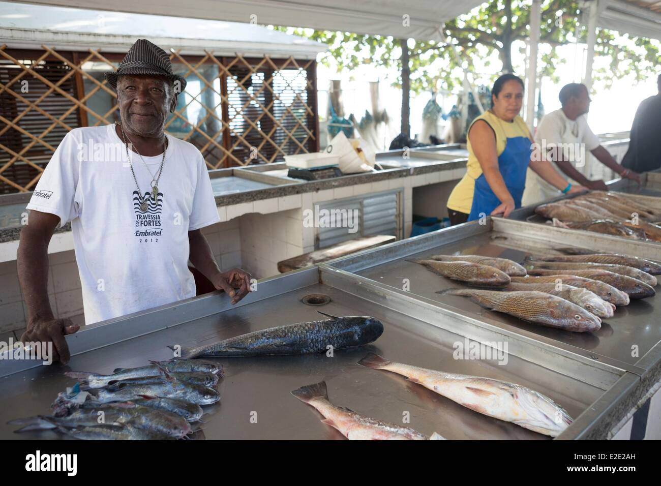 Brazil Rio do Janeiro Copacabana fish market Stock Photo - Alamy