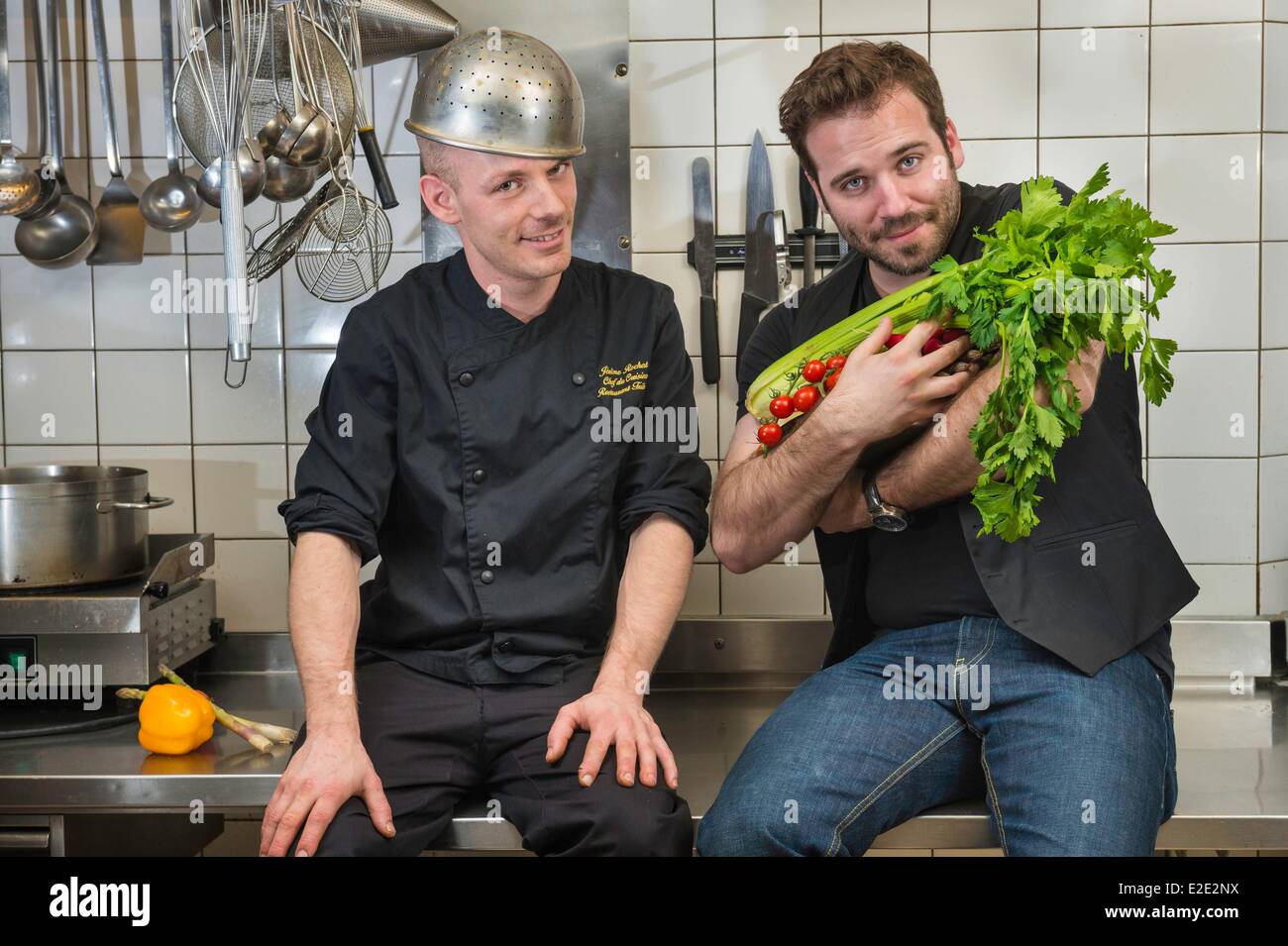 Switzerland Canton of Vaud Lausanne Tribeca restaurant Julien Colas and ...