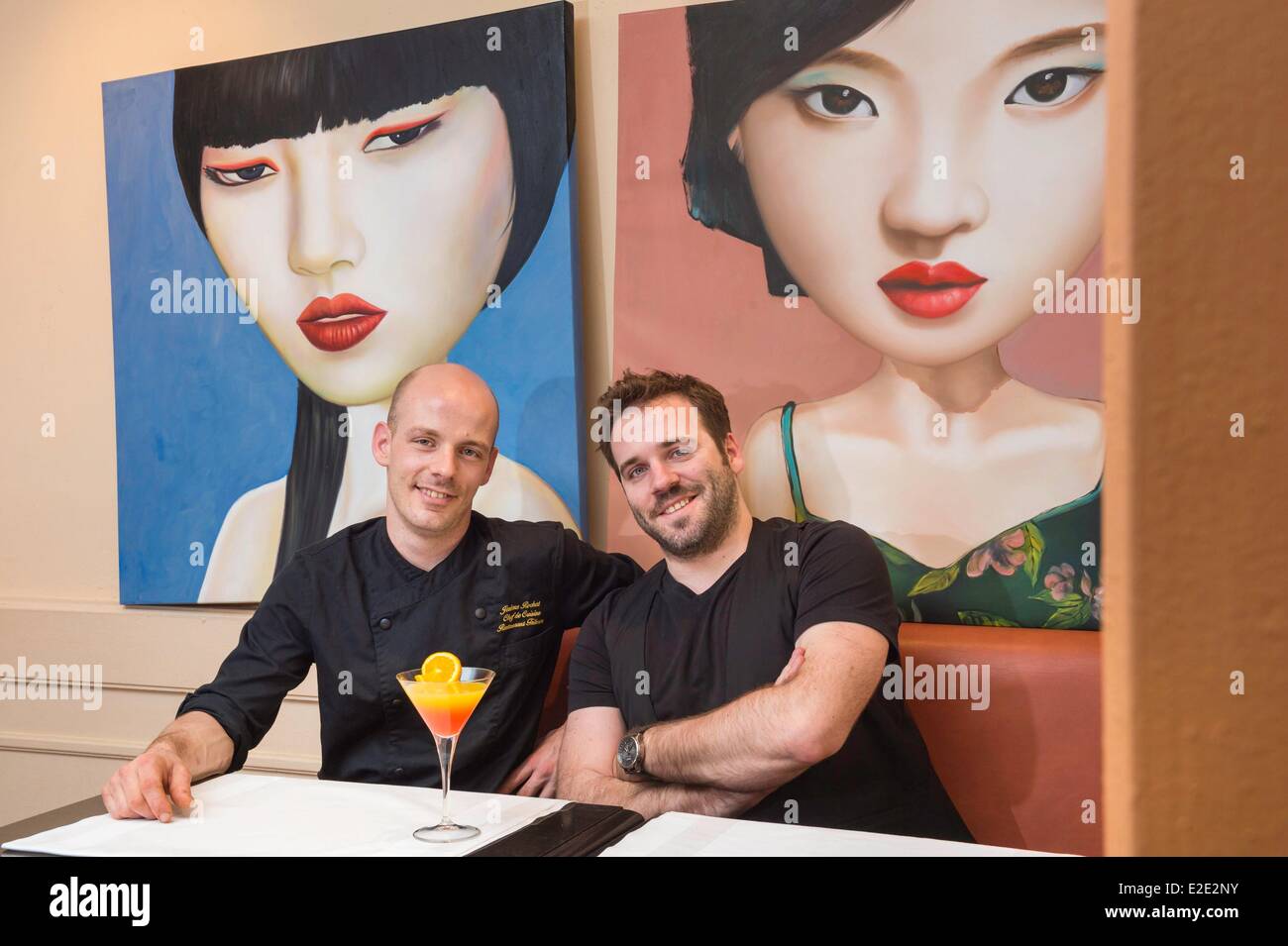 Switzerland Canton of Vaud Lausanne Tribeca restaurant Julien Colas and ...